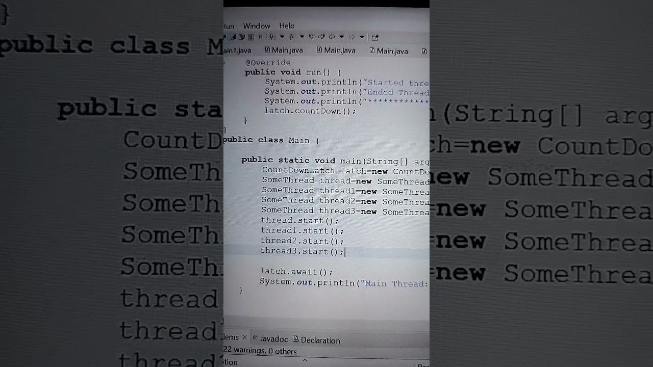 CountDownLatch in Java threading concept #coding #coder #developer #javacoding #programmer