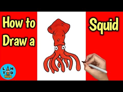 How to Draw a Giant Squid Easy!