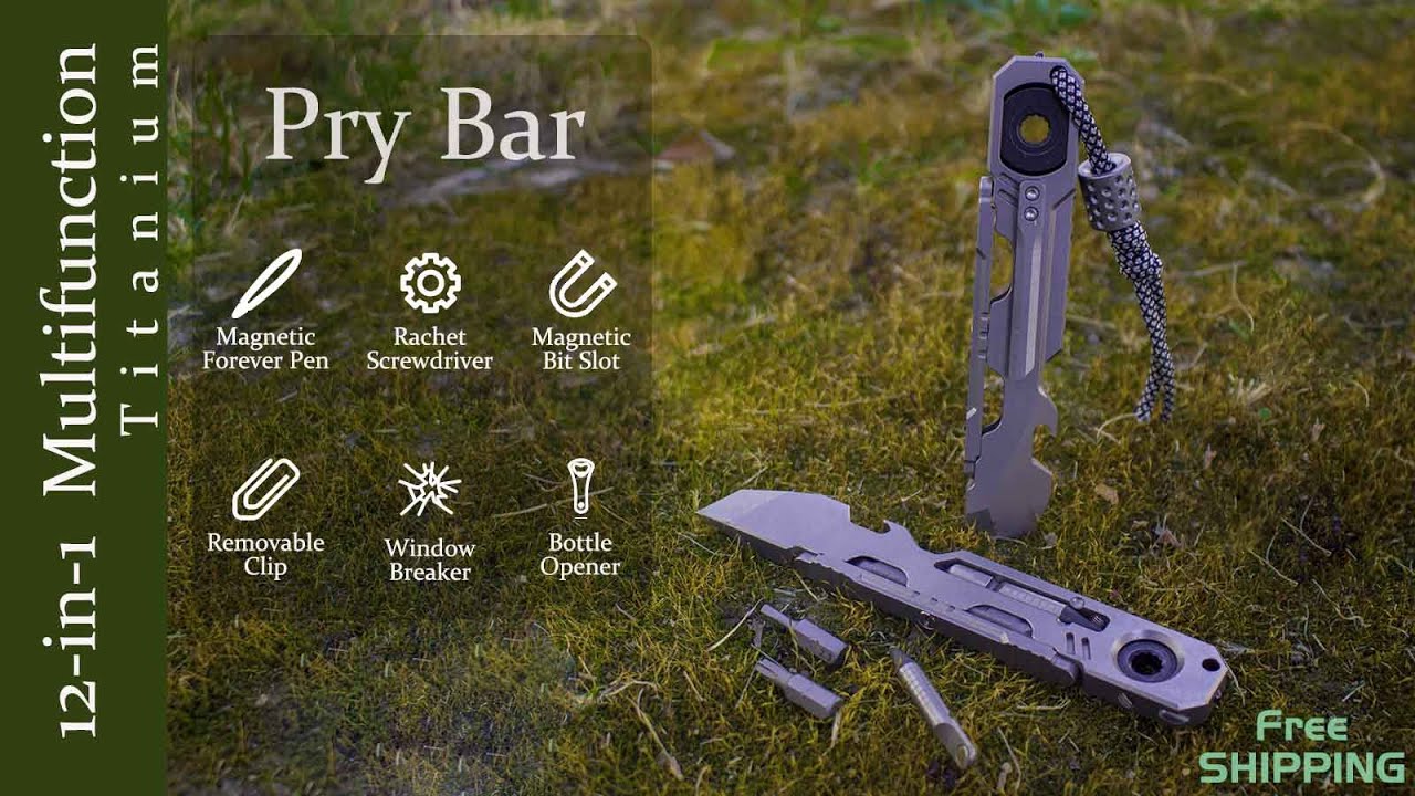 Titanium Multi-function Pry Bar [Crowdfunding Kickstarter Indiegogo]