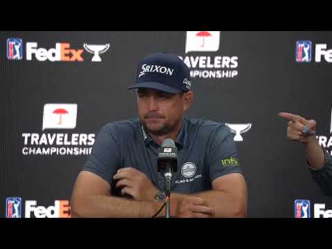 Keegan Bradley speaks about Ryder Cup, J.J. Spaun and Travelers Championship