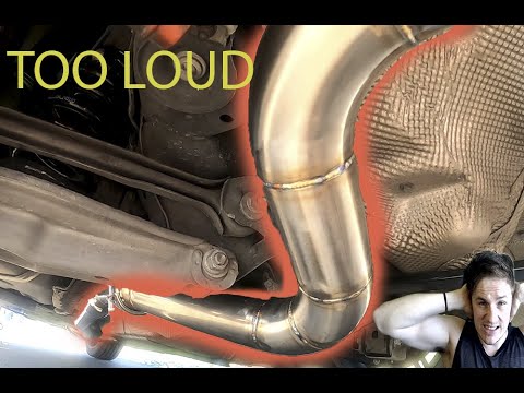 3 inch resonated single exit exhaust on Single Turbo N54 | Very loud