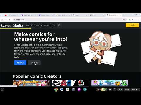 how to create a comic studio account