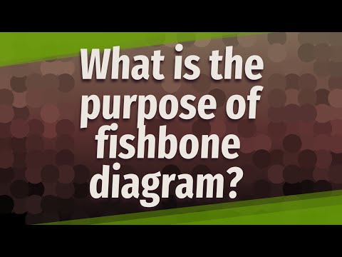 What is the purpose of fishbone diagram?