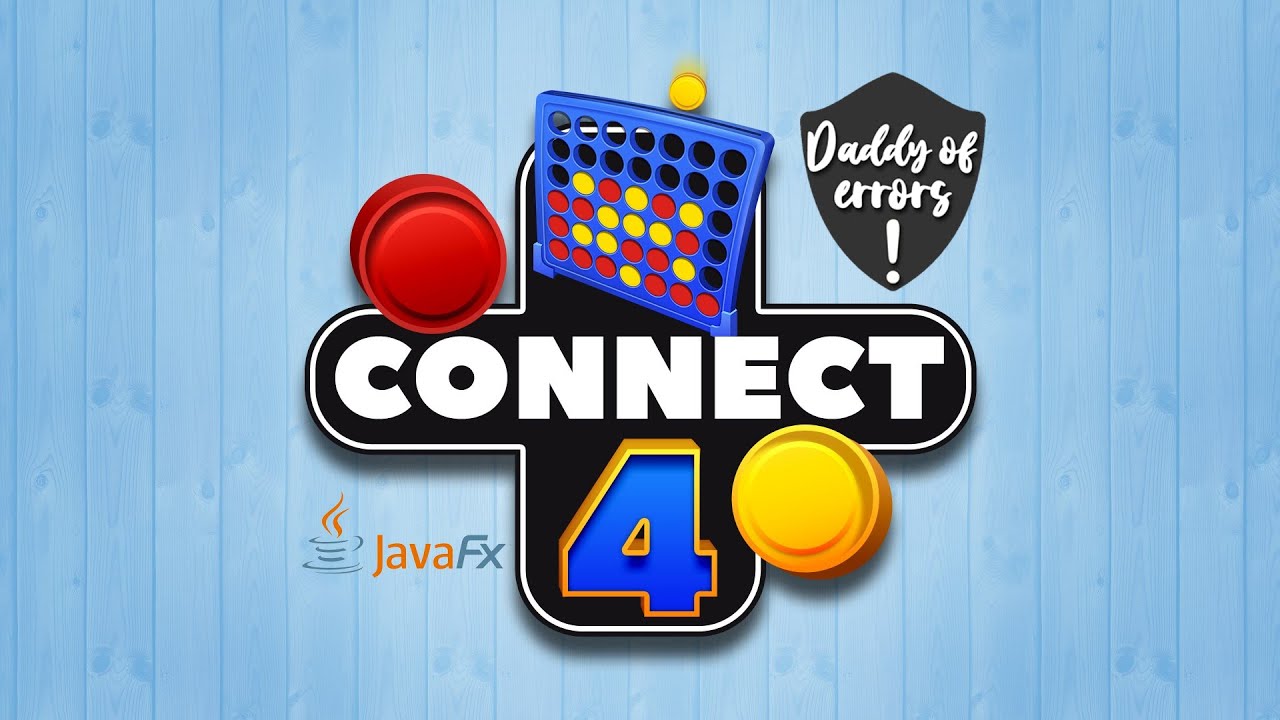 Connect 4 Game Application Using JavaFX with Source code.