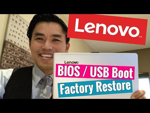 HOW TO - Boot Lenovo BIOS USB Boot Preference and Factory Restore Reset Ideapad Thinkpad