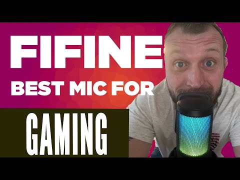 BEST GAMING MIC! FIFINE Condenser Mic! with Quick Mute, RGB Indicator, Stand, Pop Filter, SHOCKMount