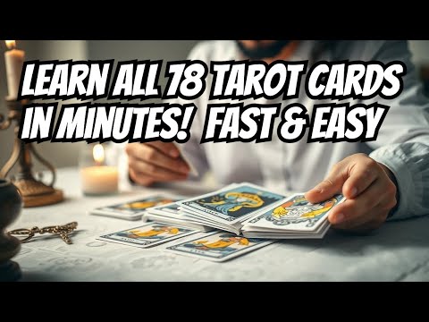 LEARN All 78 TAROT CARDS in Minutes! EASY & FUN!💪🏻