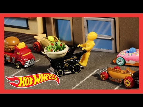 FAST FOODIE’S gotta do DONUTS to RACE his way to a SALAD | @HotWheels