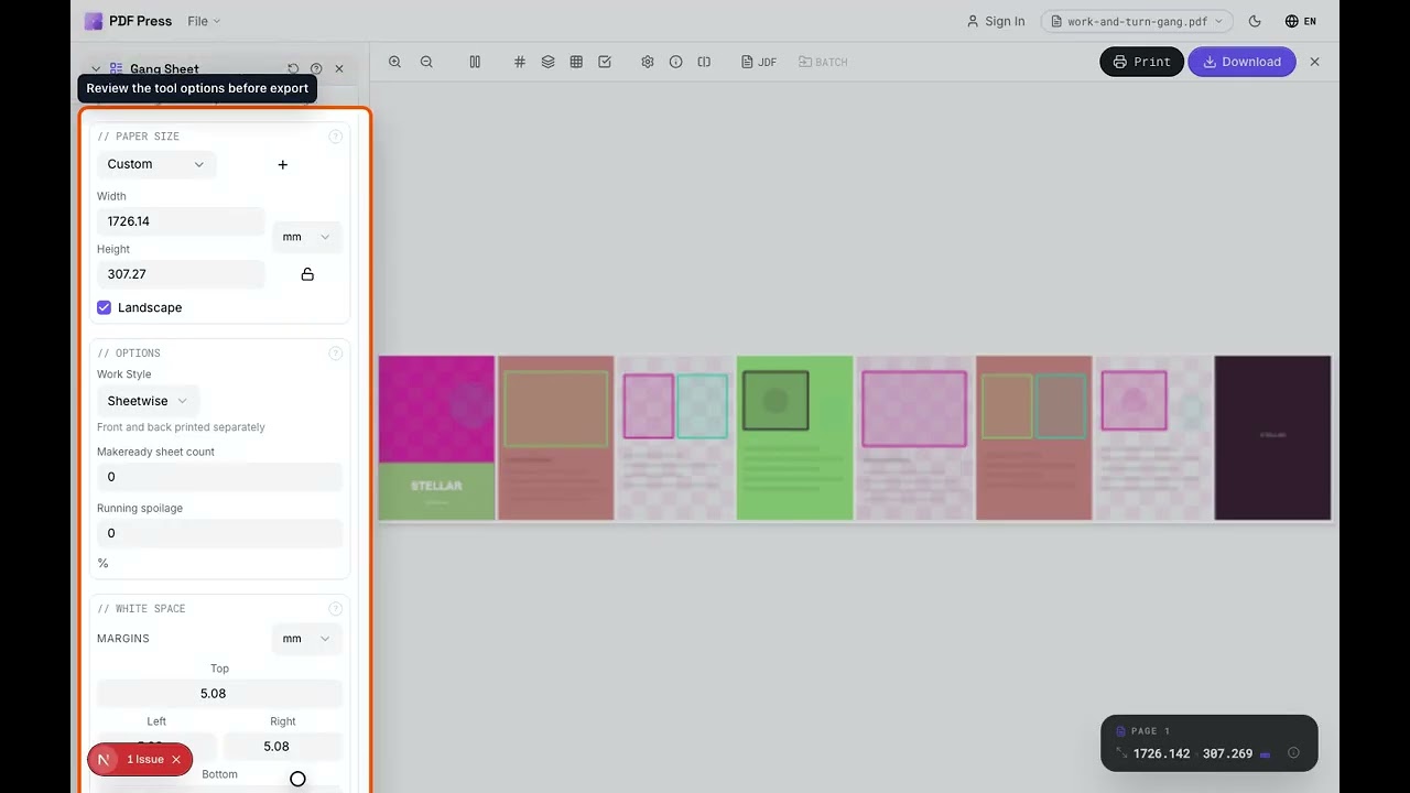 How to Use Gang Sheet in PDF Press (gang sheet maker)