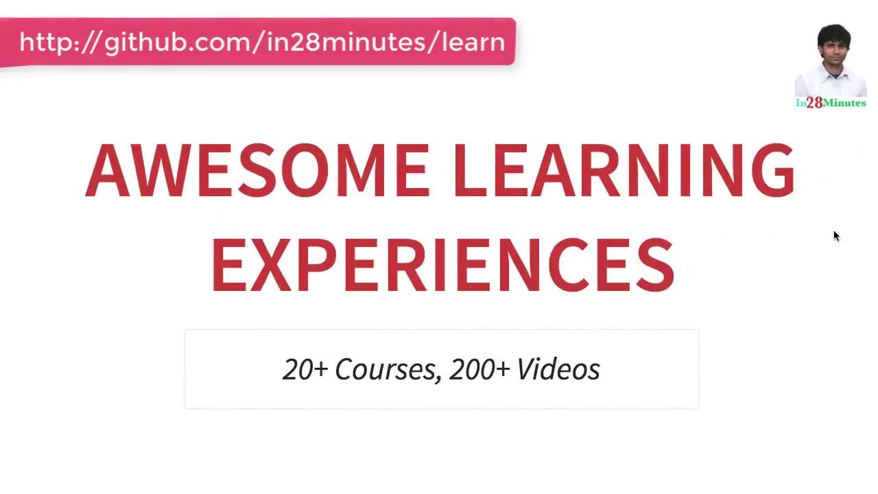 in28Minutes Roadmap - Java, Spring Boot, REST, Microservices Learning Path