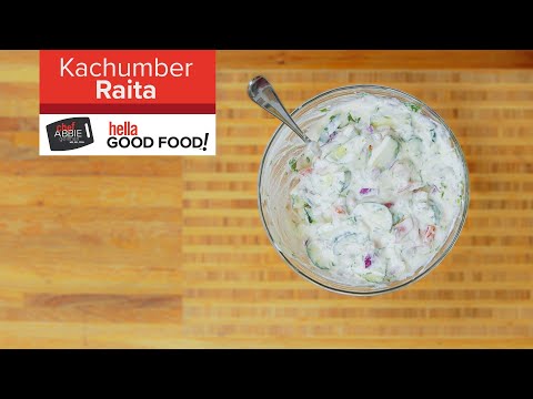 REFRESHING & DELICIOUS - Kachumber Raita Indian yogurt dish