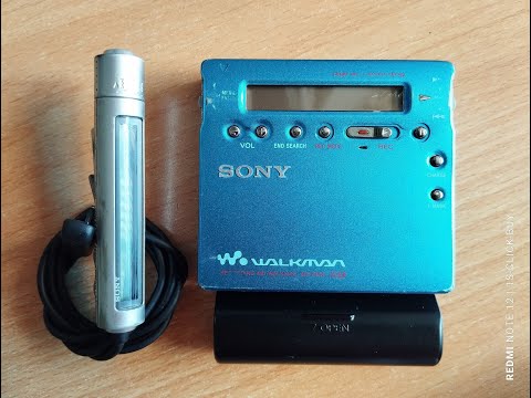 Sony recorder MD Walkman MZ- R900 Blue Portable Player | Reverb