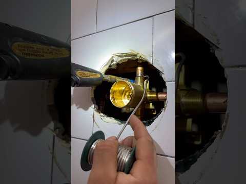 installing a new delta shower valve! #plumber #plumbing