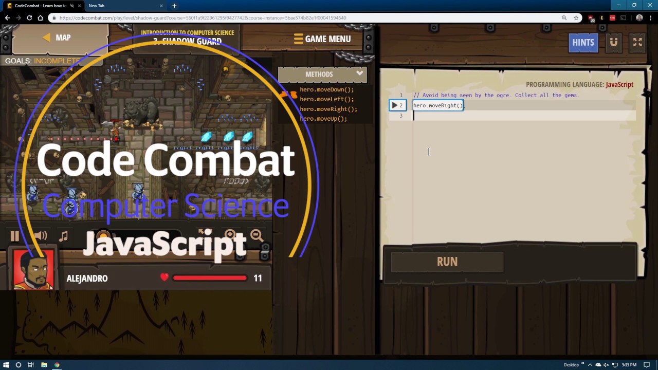 Code Combat - Level 3 JavaScript Tutorial