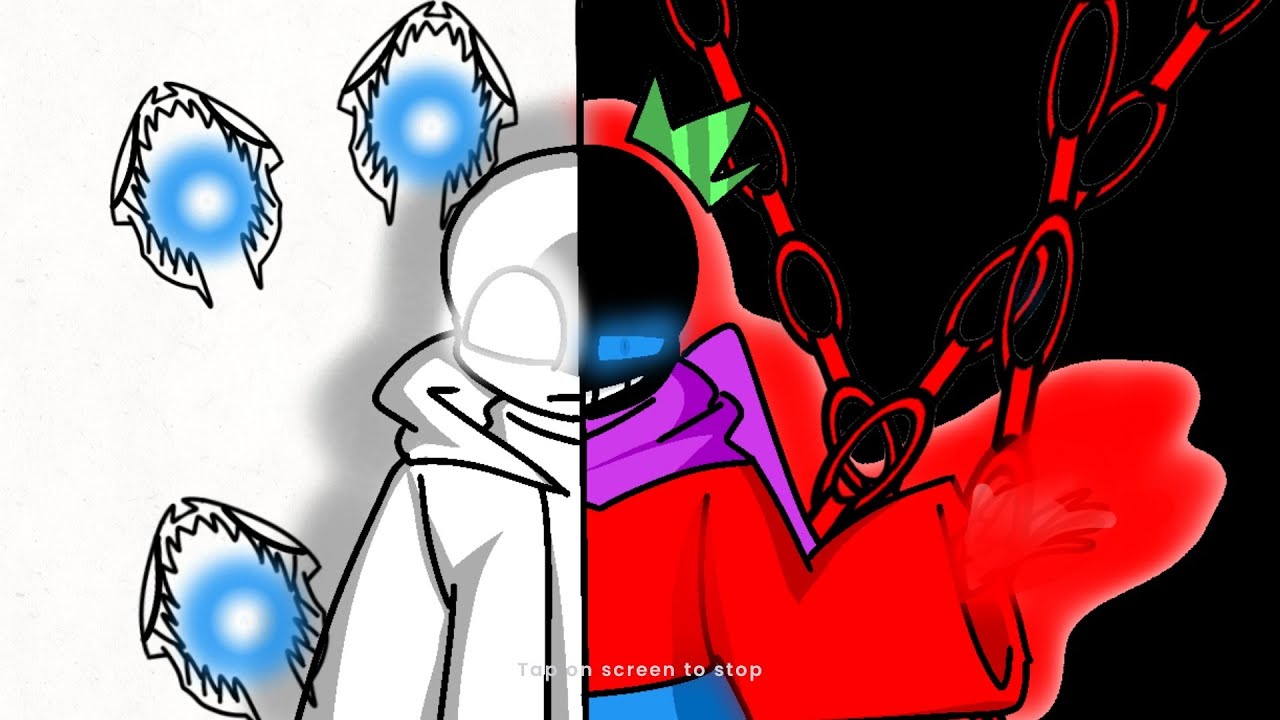 everything sans vs king godverse sans ( animation by RED ANIMATION & ART)