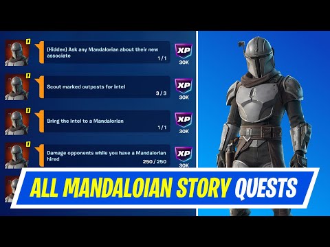 Fortnite Complete Story Quests - How to EASILY Complete Mandalorian Found Story Quests