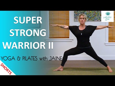 SUPER STRONG Warrior II Arms Alignment with Jaine 🕉 #shorts