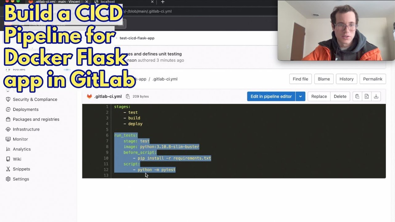 Build full CICD Pipelines for Docker Flask App in GitLab