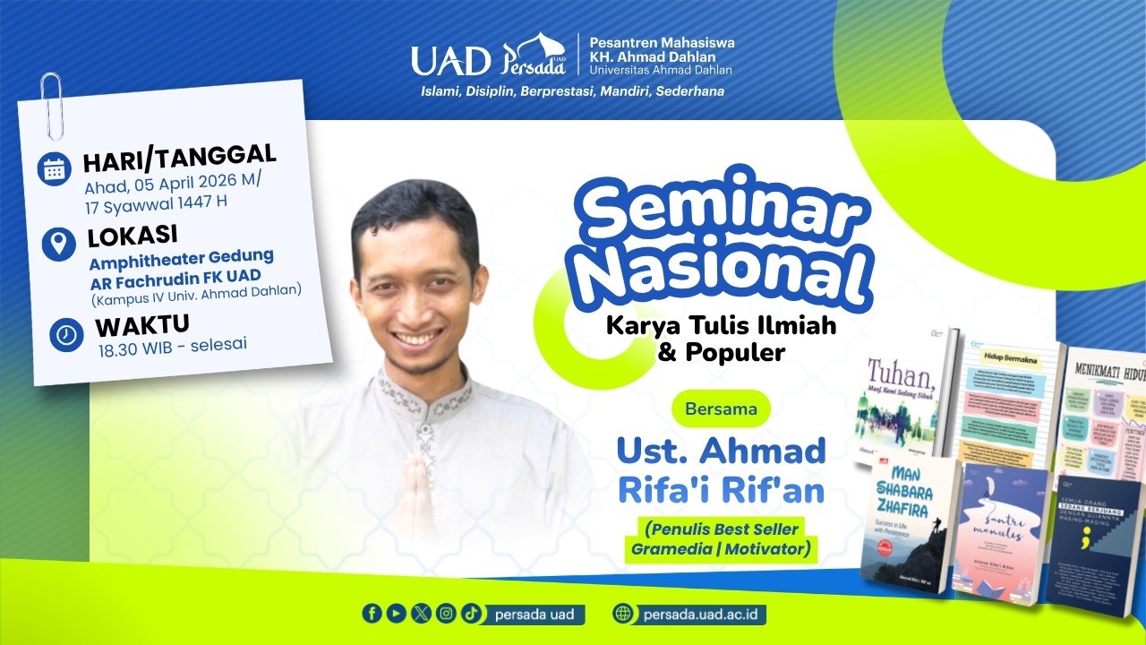 SEMINAR NASIONAL KARYA TULIS ILMIAH & POPULER | BERSAMA AHMAD RIFA'I RIF'AN
