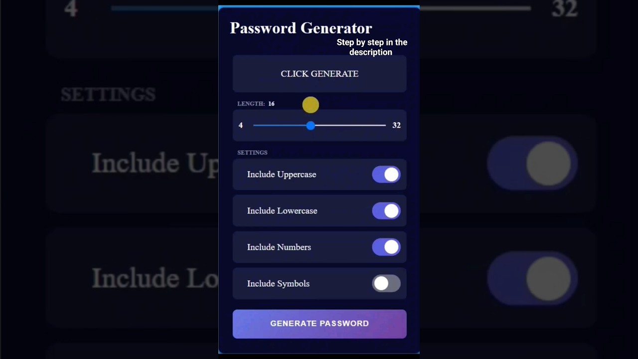 JavaScript Password Generator: Strong Passwords in Seconds #javascript #random #passwordgenerator