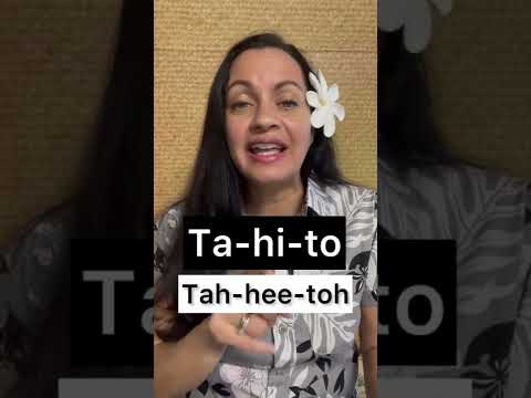 How to pronounce the word: TAHITO in Tahitian?