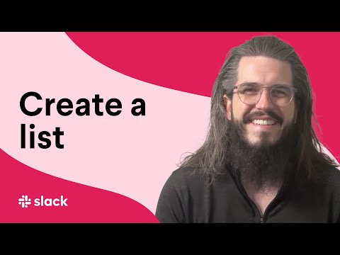 How to create lists in Slack