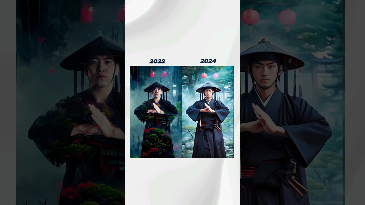 AI animation 2022 vs 2024 #animatediff #discodiffusion  #aianimation