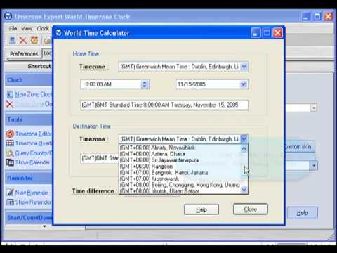 Timezone Expert:how to use worldtime calculator