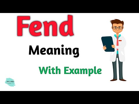 Fend meaning in hindi | Fend Ka Kya Matlab hota hai | Daily use English words