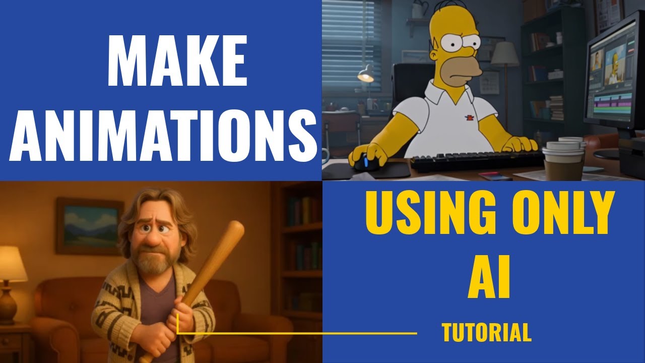 Cartoon Animations using ONLY AI and Capcut - [TUTORIAL]