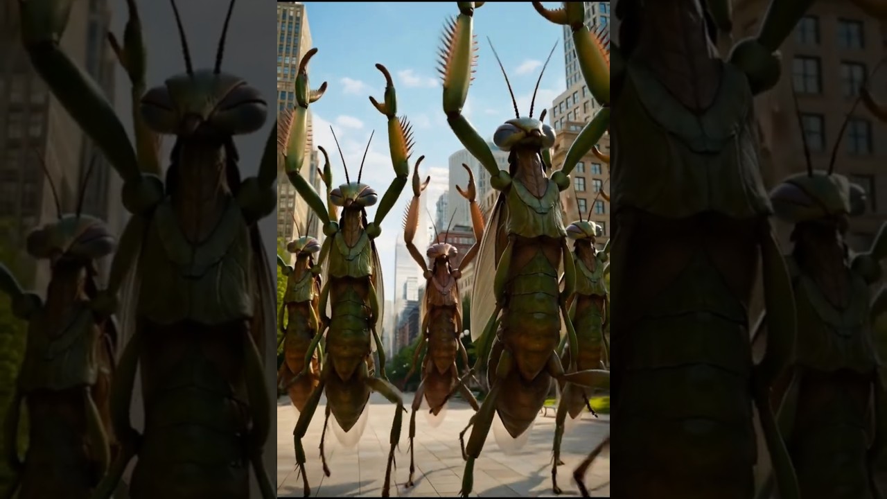 Giant Mantis Groove Turns Wild... Surprise Twist? #darkhumor  #trending #memes