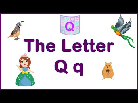 The Letter Q | Words that begin with the letter Q | The letter Q game | learn the letter Q