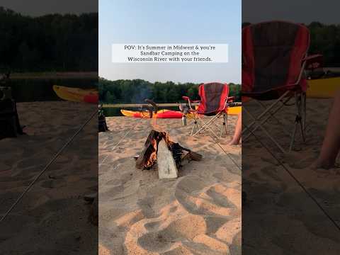 Sandbar Camping on the Wisconsin River! #wisconsin #travel #roadtrips