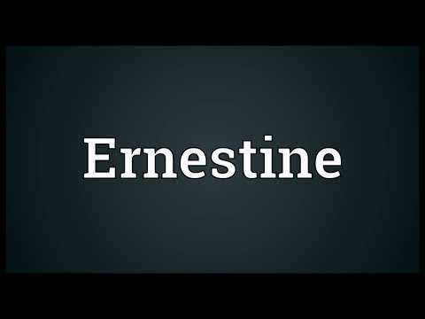 Ernestine Meaning
