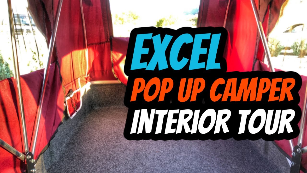 Excel Pop Up Camper Interior Tour | Lees-Ure Lite | SLT Trailers | Excel  / Excel II