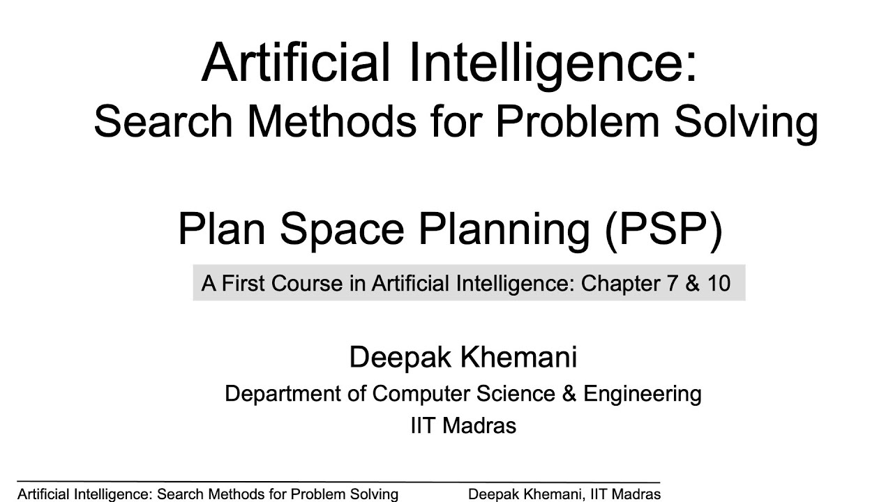 Plan Space Planning (PSP)