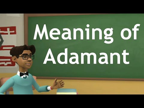 Meaning of adamant in hindi | meaning of adamant in English