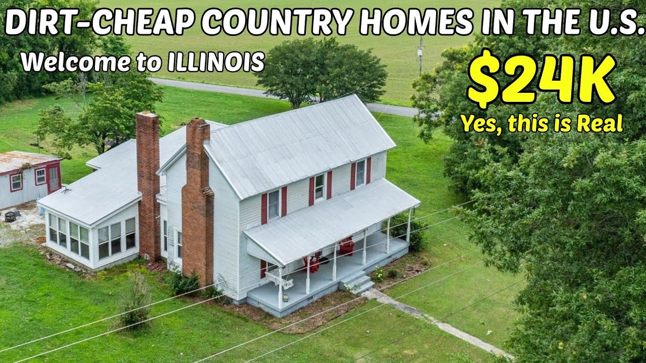 Dirt-Cheap Illinois Country Homes You Can Actually Buy Right Now (From $24K!)