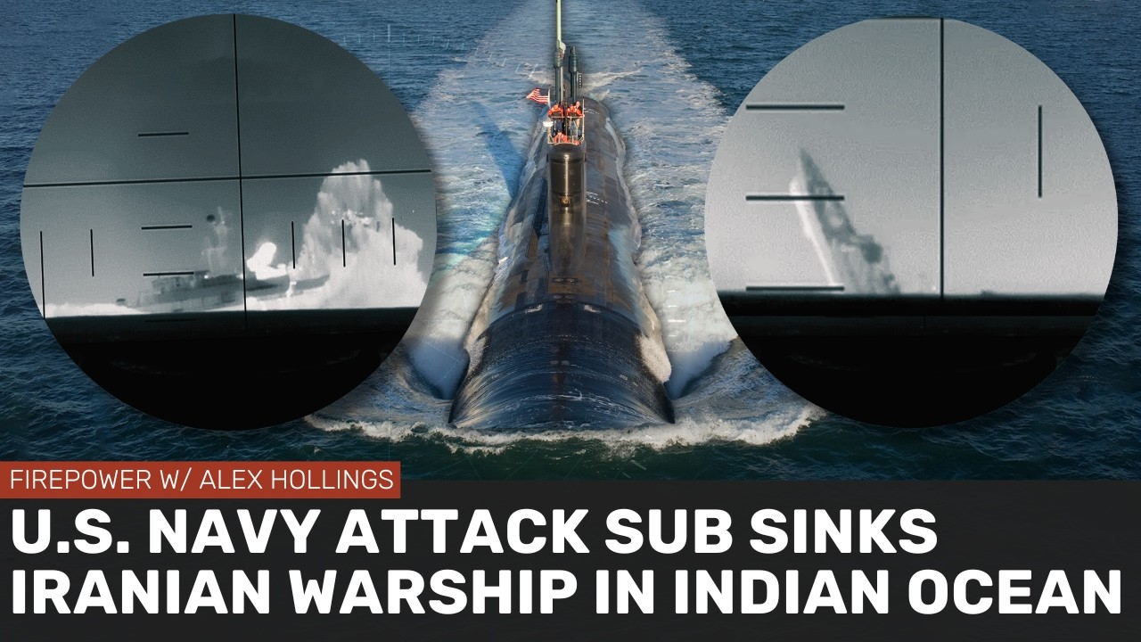 US Navy submarine sinks IRANIAN WARSHIP with torpedo strike