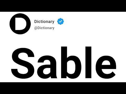 Sable Meaning In English