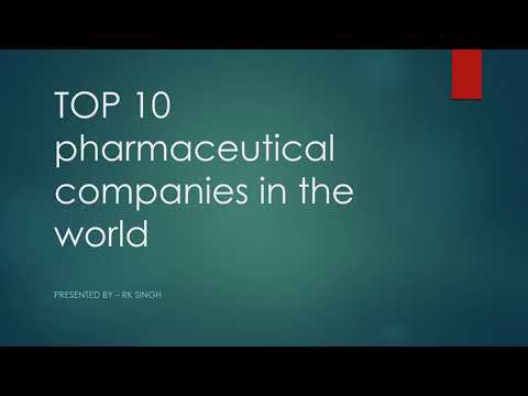 TOP 10 pharmaceutical companies in the world