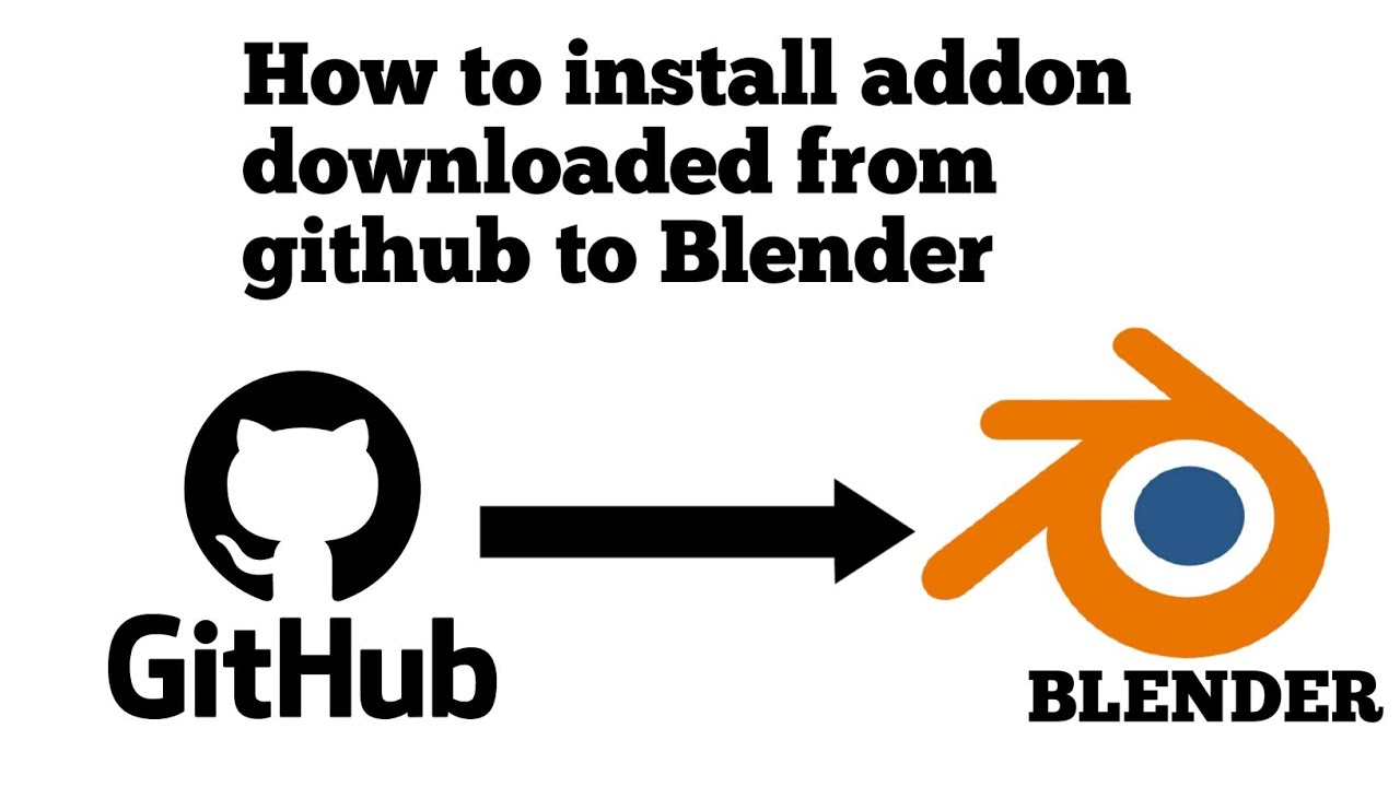 How to install addon download from GitHub in blender easy.