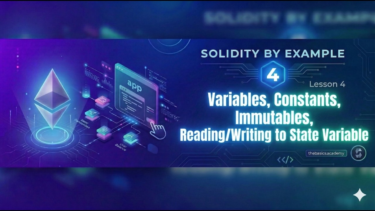 Solidity Variables, Constants & Immutable Explained | State, Local & Global Variables Tutorial