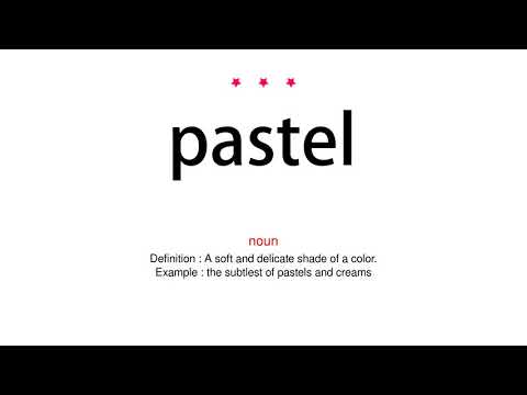How to pronounce pastel - Vocab Today