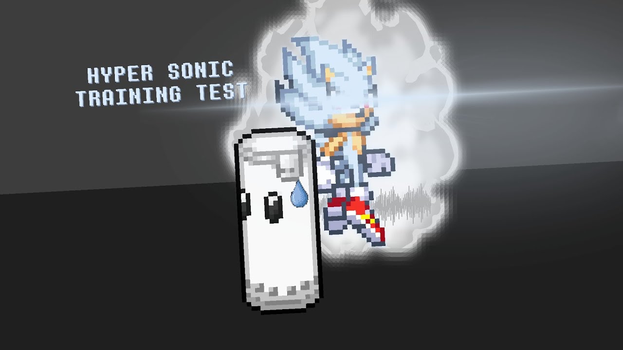 Hyper Sonic's training [Sticknodes sprite animation]