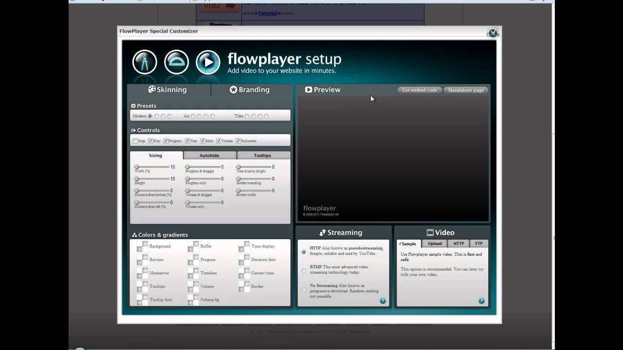 Flowplayer Tools Demo