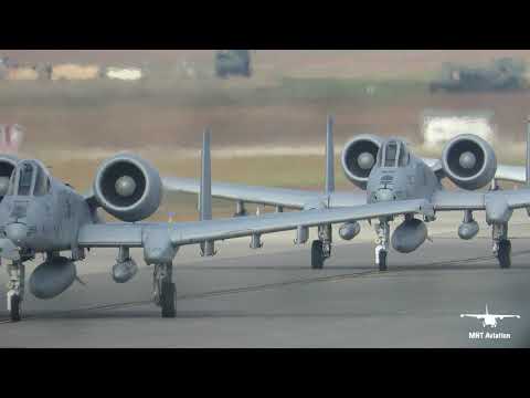 USAF A-10/KC-10 Departure from the Portsmouth International Airport at Pease