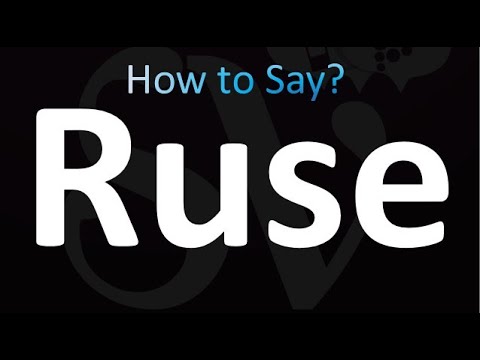 How to Pronounce Ruse (correctly!)