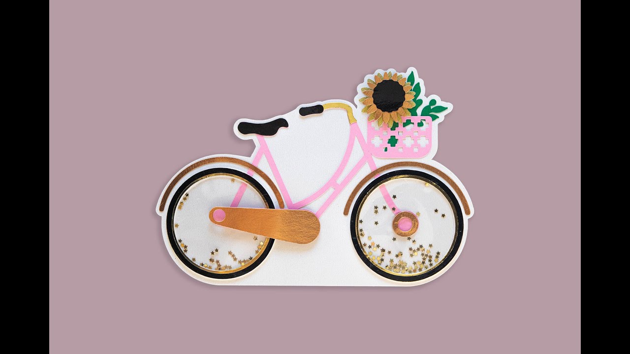 Bicycle Shaker Cricut Card - Design Space and Assembly Tutorial
