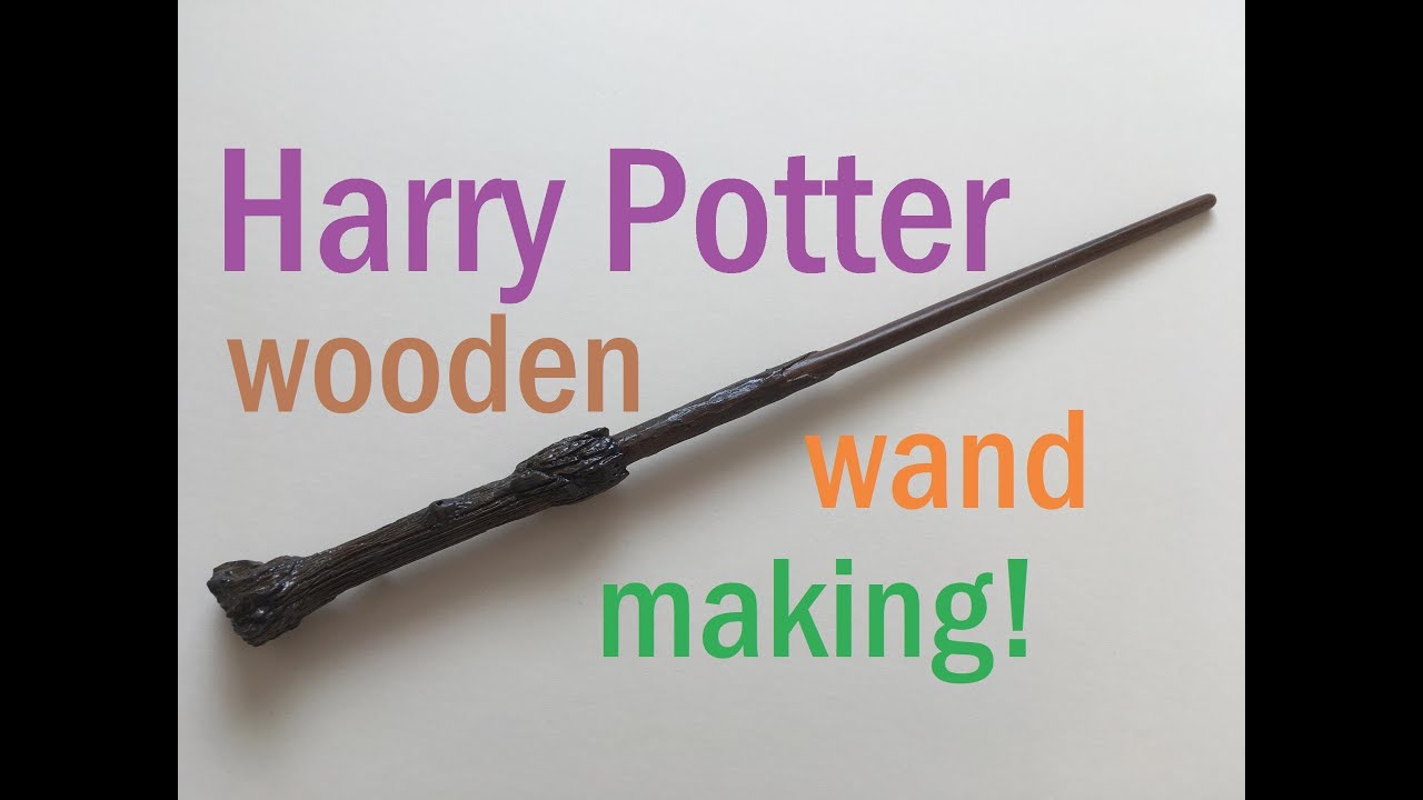 Making Harry Potter's wand! Hand made wooden wand making!
